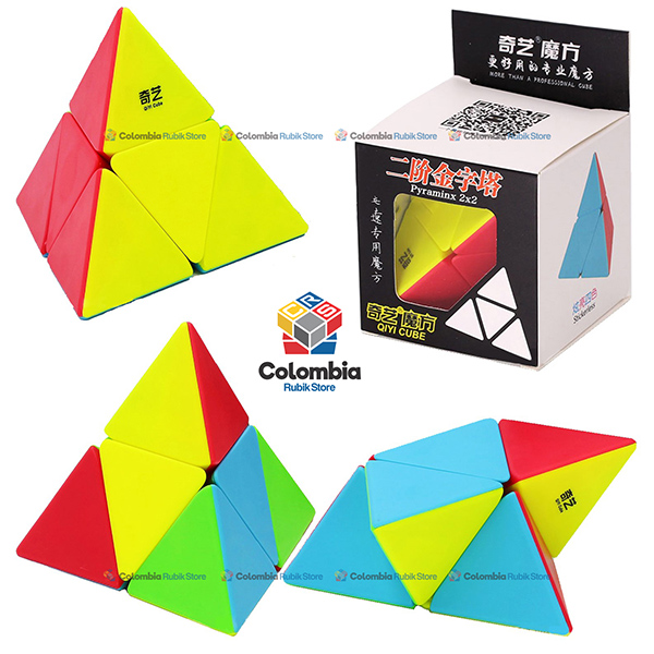 QiYi Pyramorphix 2x2 Stickerless - Colombia Rubik Store