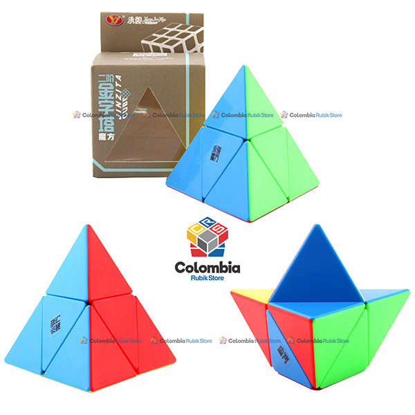 YJ Pyramorphix 2x2 Stickerless - Colombia Rubik Store