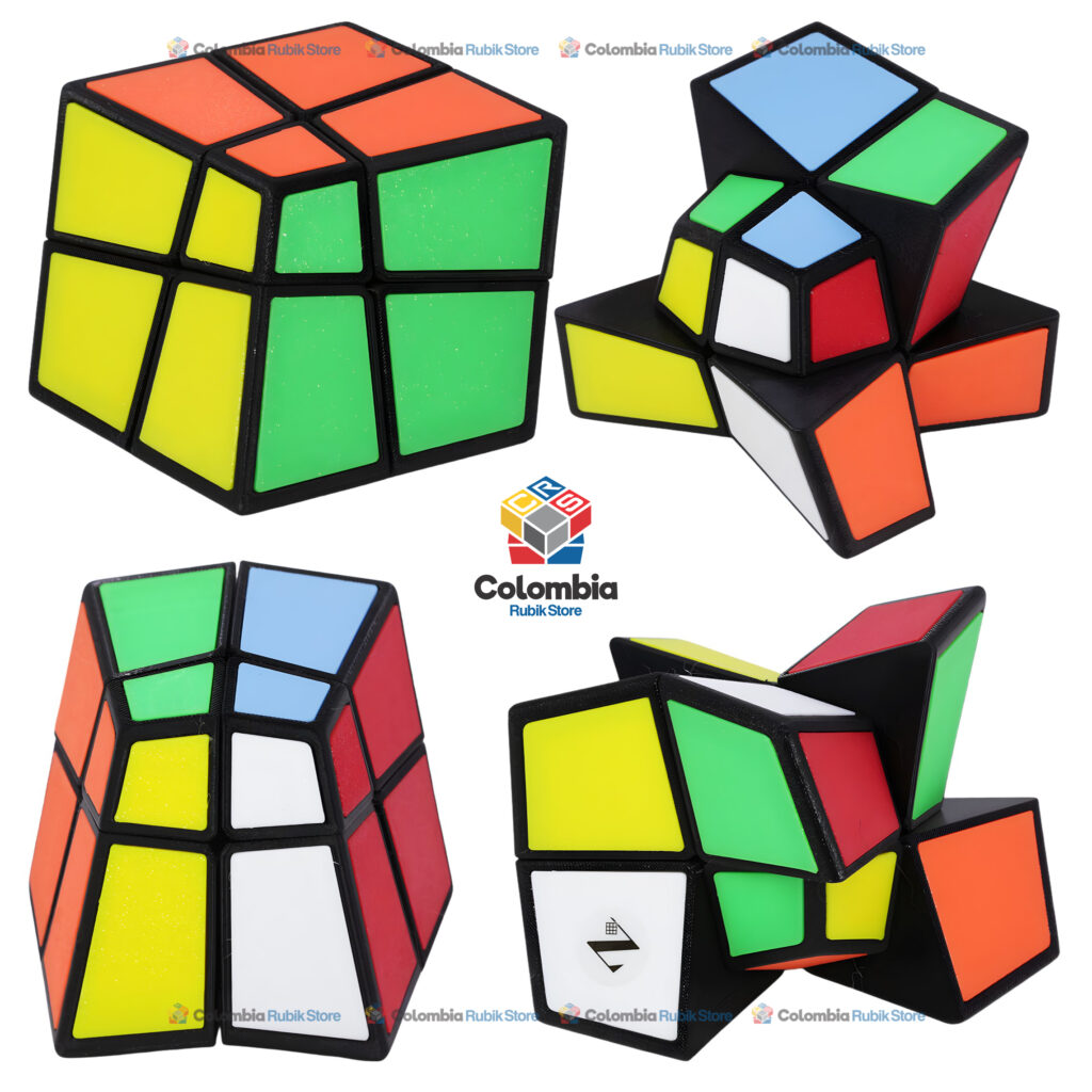 ZePuzzles Squished 2x2 6 Colores - Colombia Rubik Store